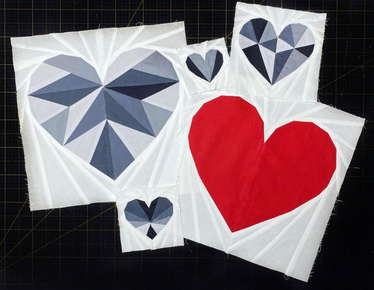 Queen of Hearts PDF Foundation Paper Piecing Pattern | Etsy