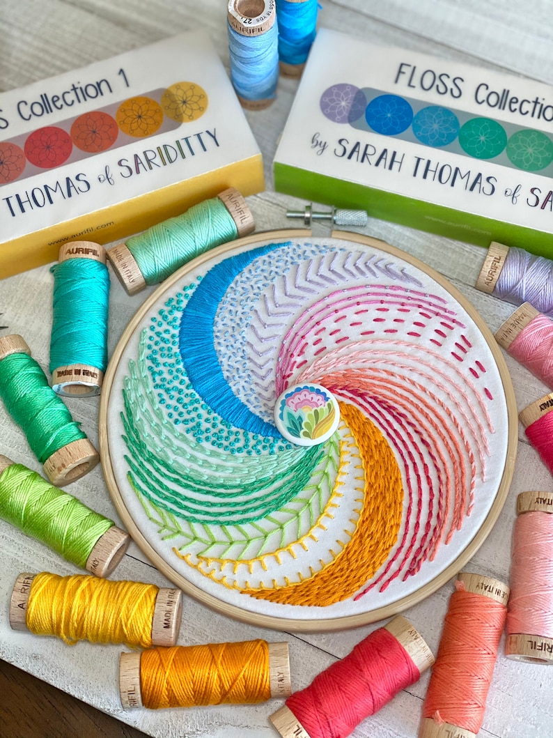 Pinwheel Hoop Stitch *PDF* Sampler Pattern - Etsy