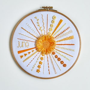 June Sampler Stitch *PDF* - Etsy
