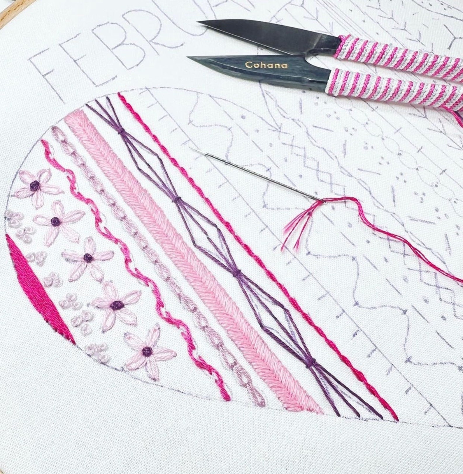 February Sampler Stitch *PDF* Pattern - Etsy