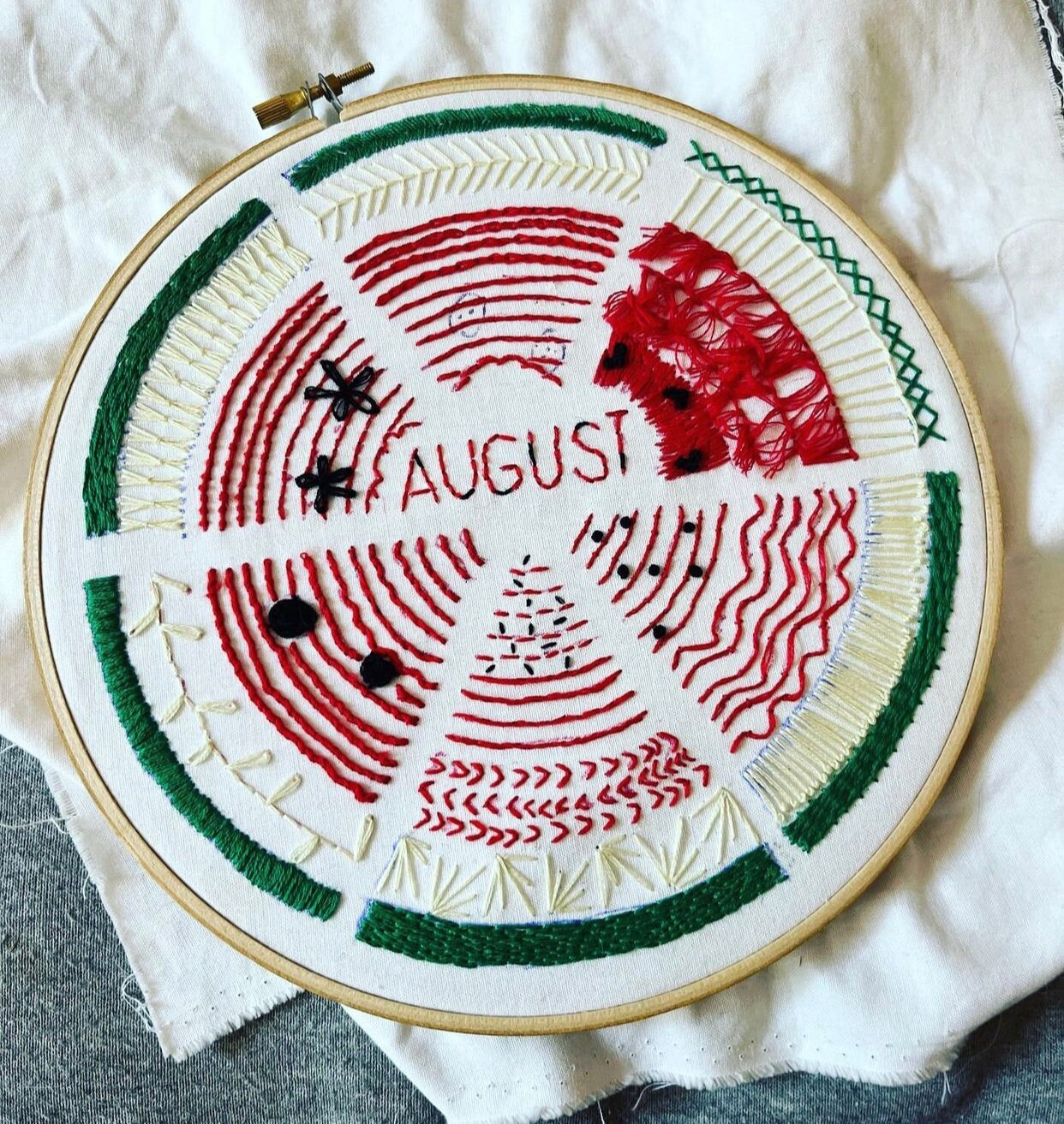 August Sampler Stitch PDF Pattern - Etsy