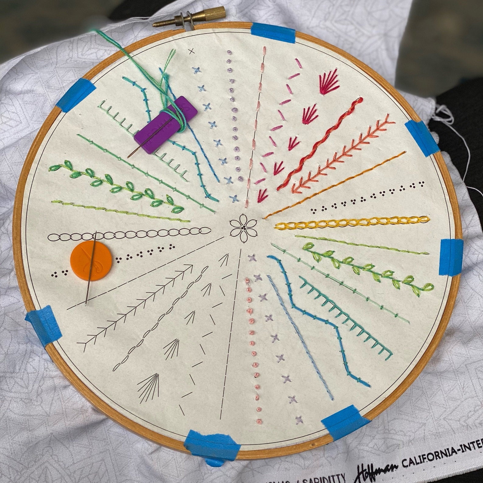 Sampler Hoop Stitch PDF Pattern | Etsy Canada