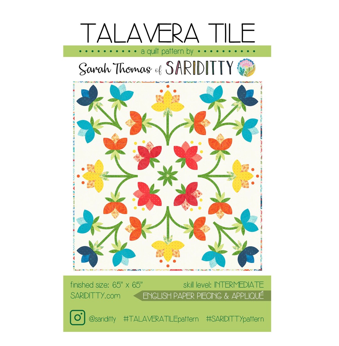 Talavera Tile *PDF* Pattern - Etsy