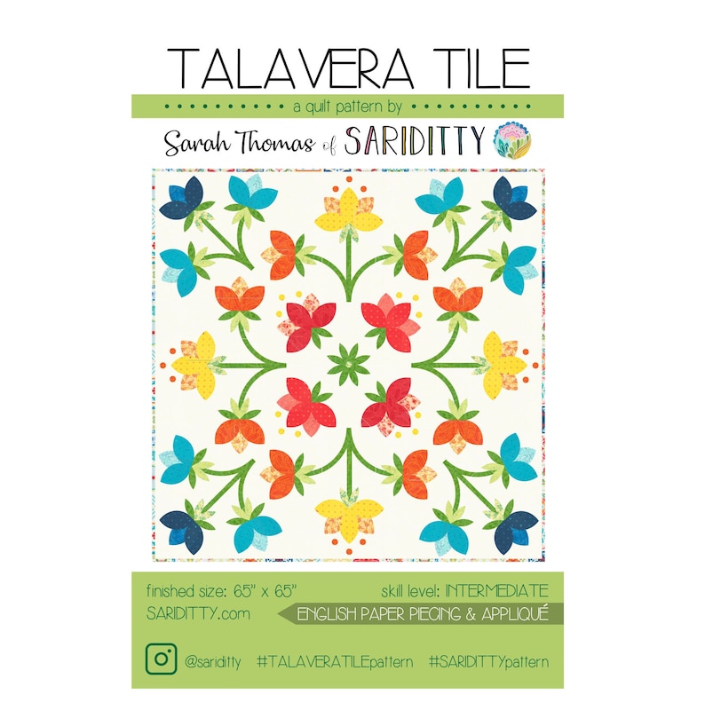 Talavera Tile *PDF* Pattern - Etsy