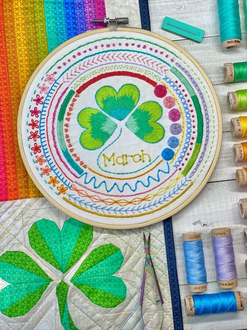 March Sampler Stitch PDF Pattern | Etsy