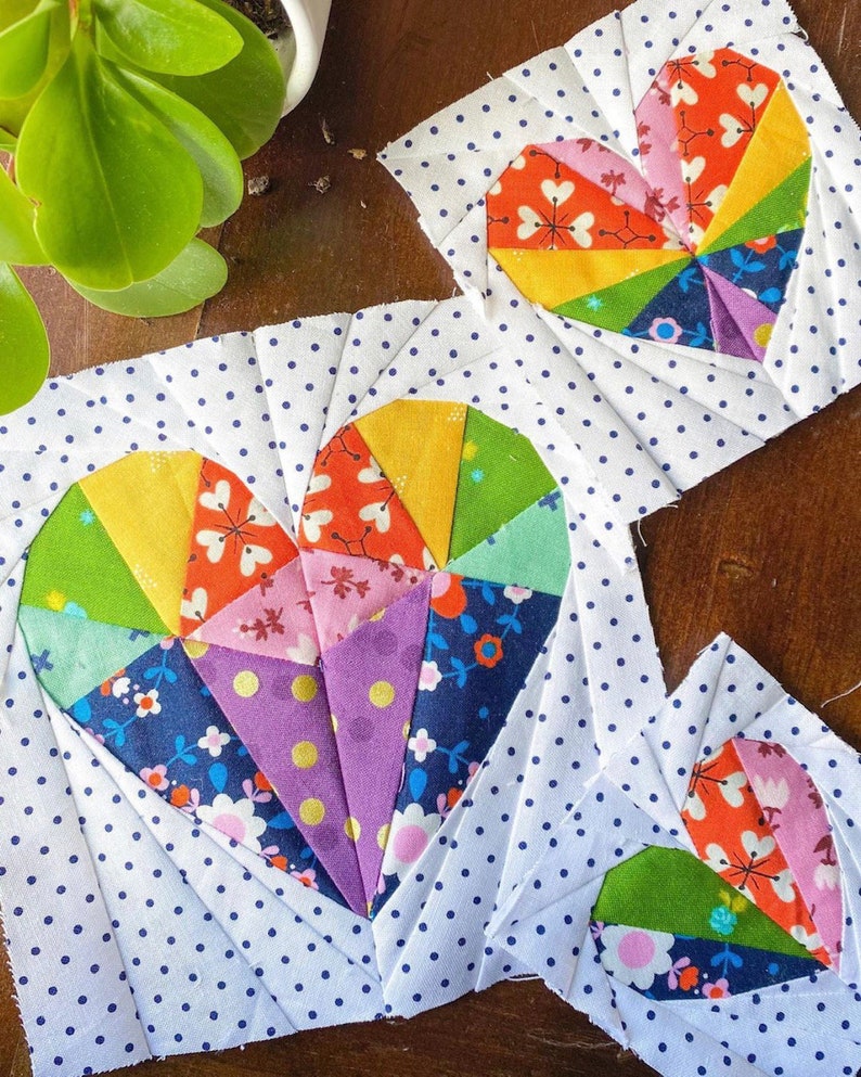 Queen of Hearts PDF Foundation Paper Piecing Pattern | Etsy