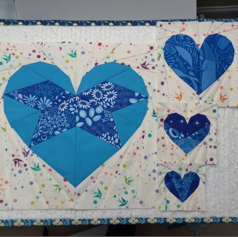 Queen of Hearts PDF Foundation Paper Piecing Pattern | Etsy