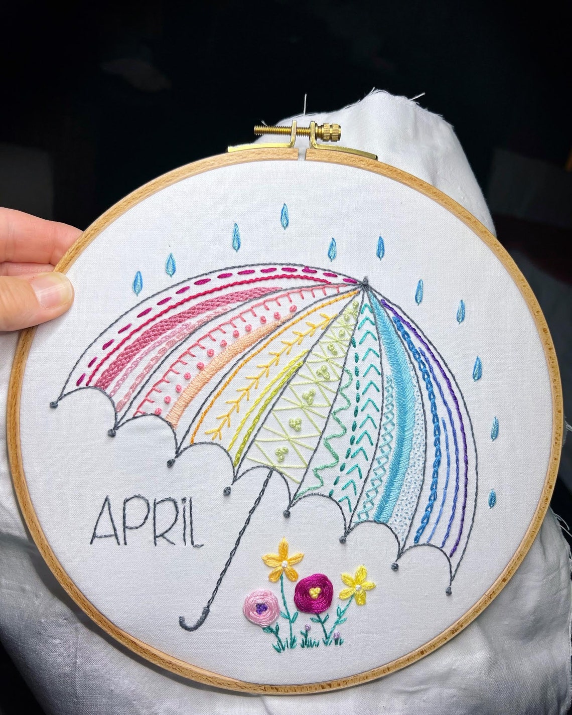 April Sampler Stitch PDF Pattern - Etsy