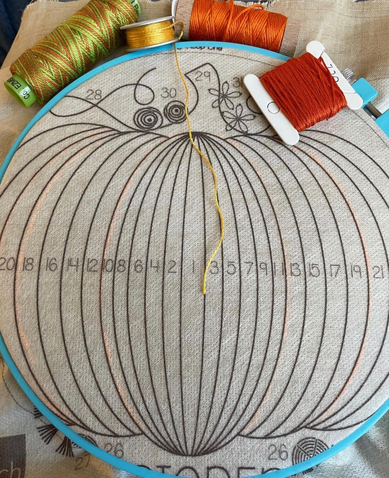 October Sampler Stitch *PDF* Pattern — SARIDITTY