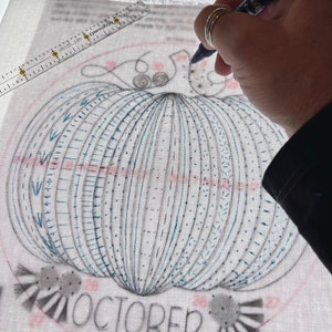 October Sampler Stitch *PDF* Pattern - Etsy