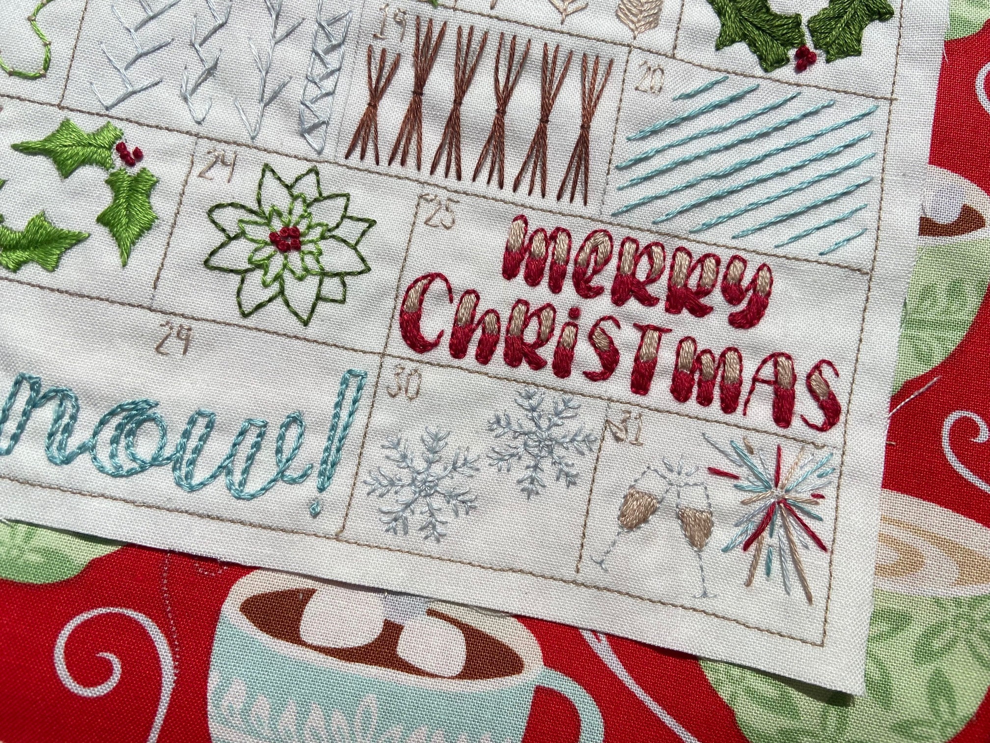 December Calendar Stitch *PDF* Pattern — SARIDITTY