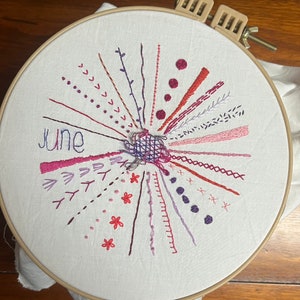 June Sampler Stitch *PDF* - Etsy