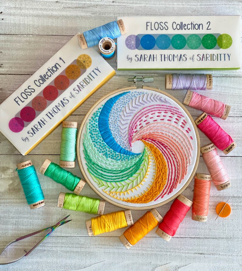 Pinwheel Hoop Stitch *PDF* Sampler Pattern - Etsy