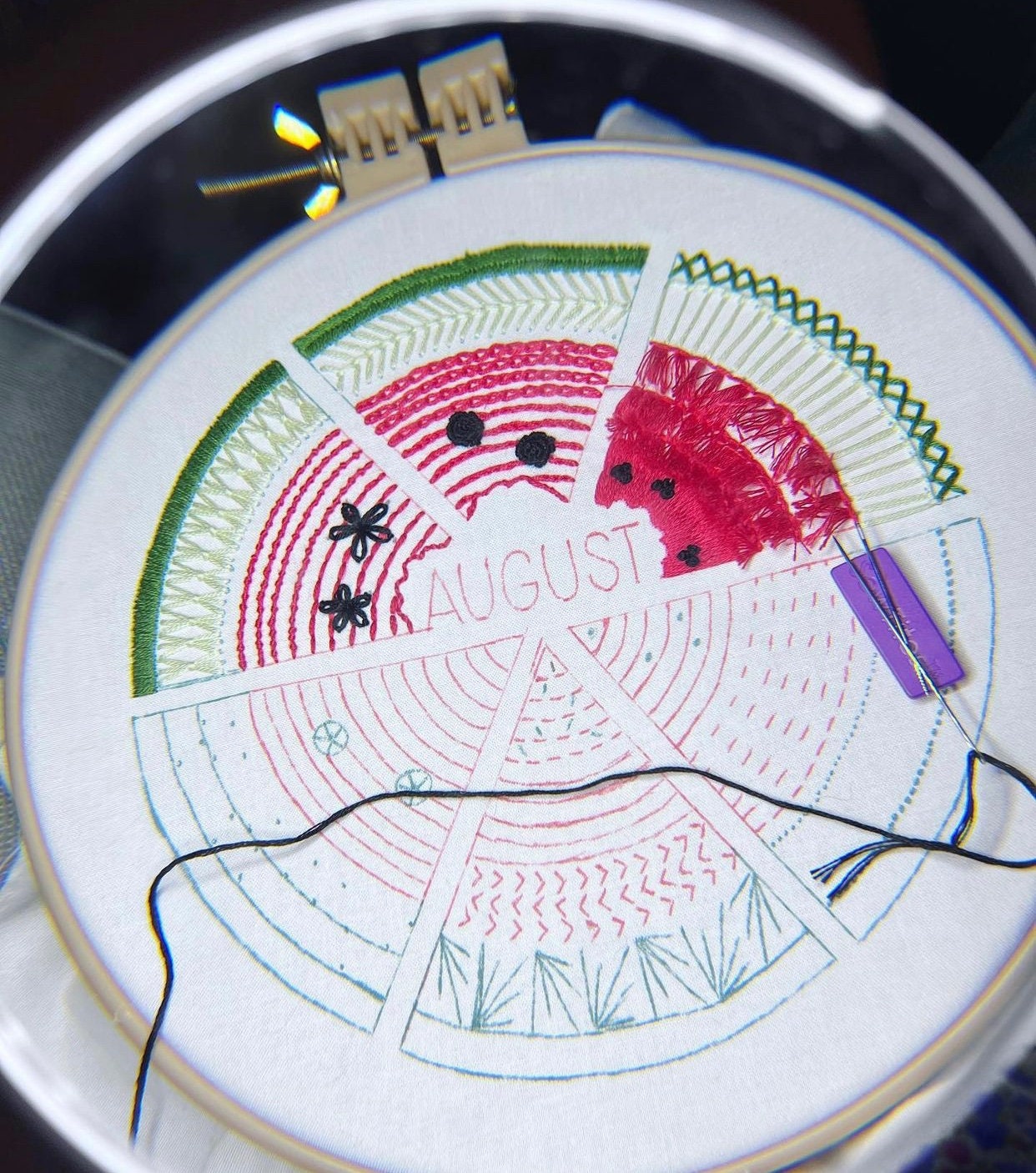 August Sampler Stitch PDF Pattern - Etsy