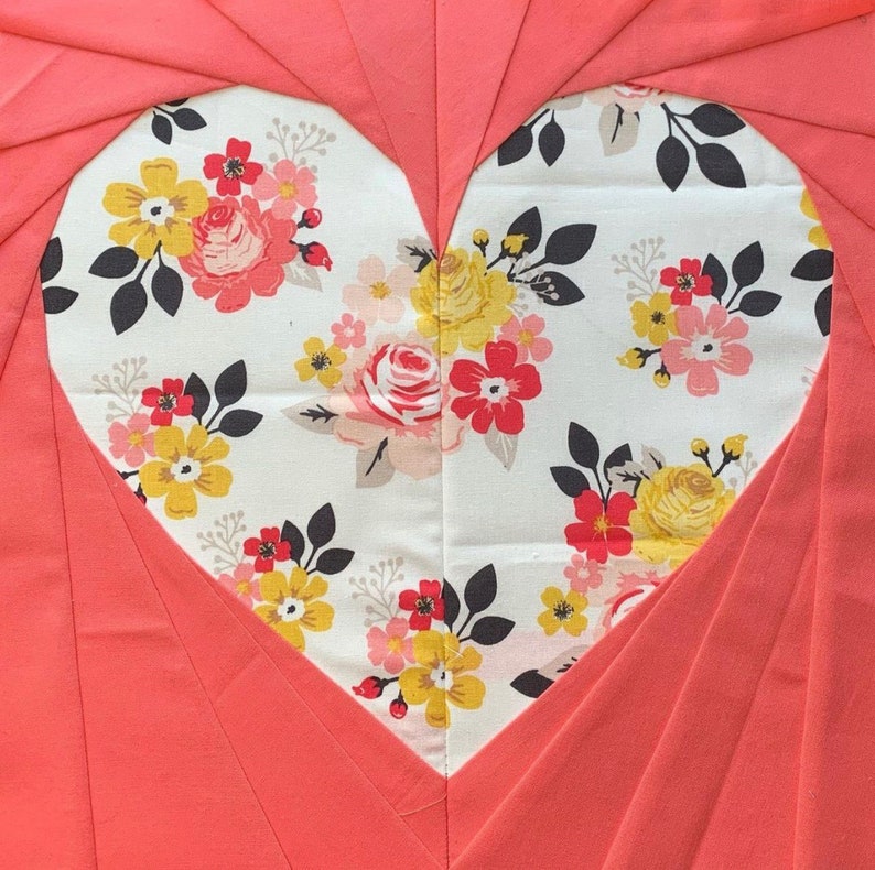 Queen of Hearts PDF Foundation Paper Piecing Pattern | Etsy