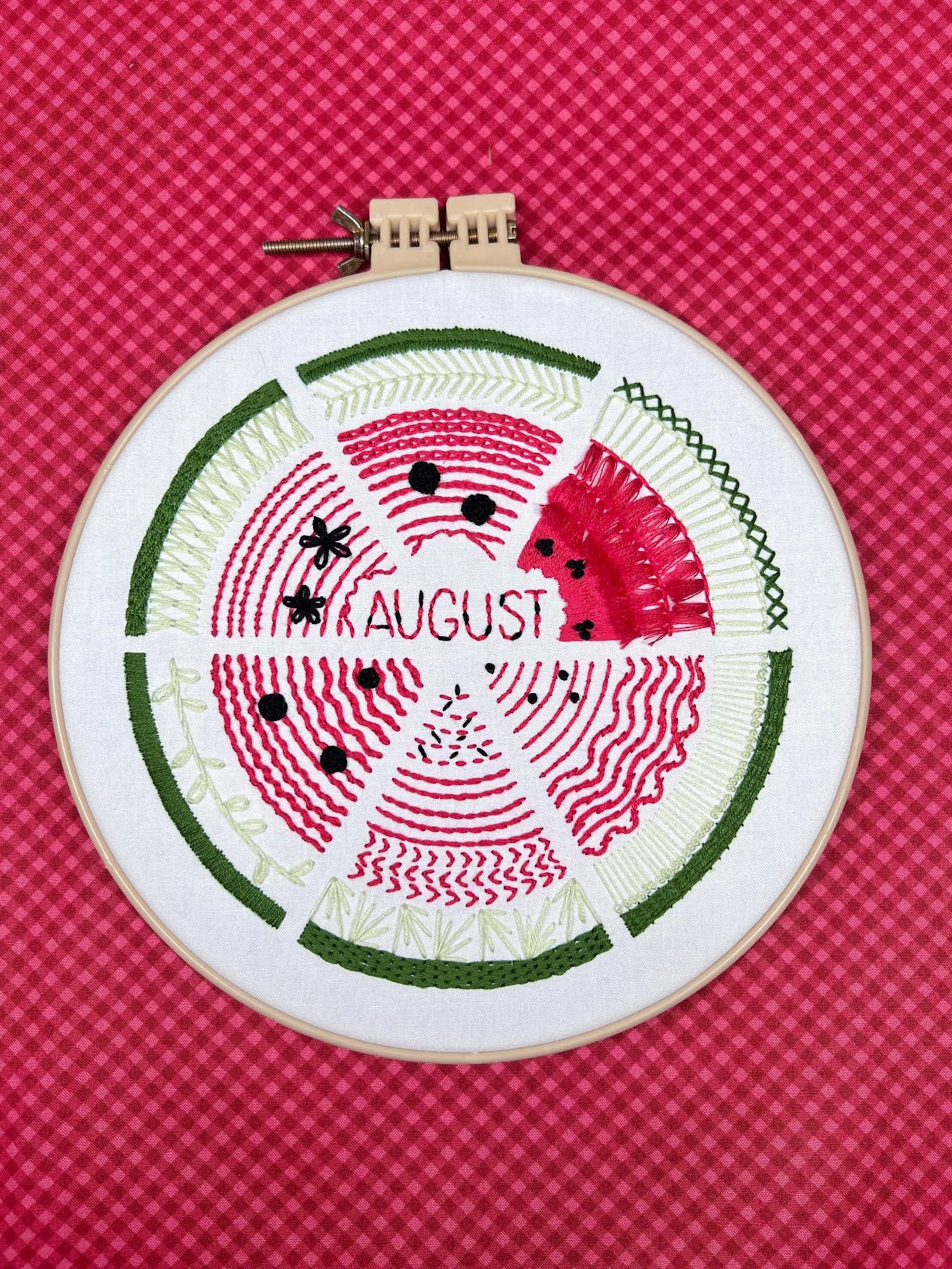August Sampler Stitch PDF Pattern - Etsy