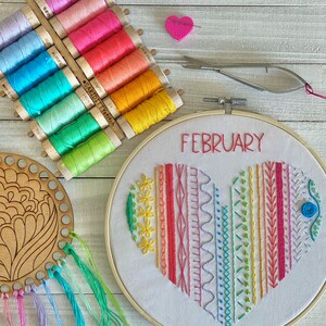 February Sampler Stitch *PDF* Pattern - Etsy