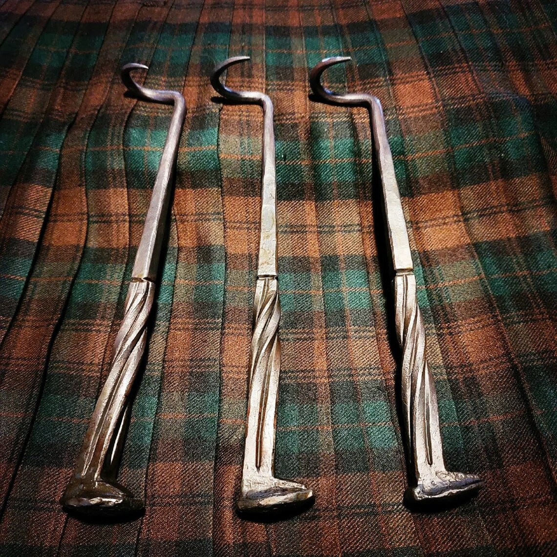 Hand Forged Railroad Spike Steak Turners - Etsy