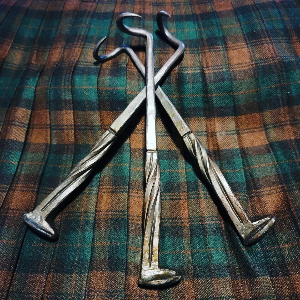 Hand Forged Railroad Spike Steak Turners - Etsy