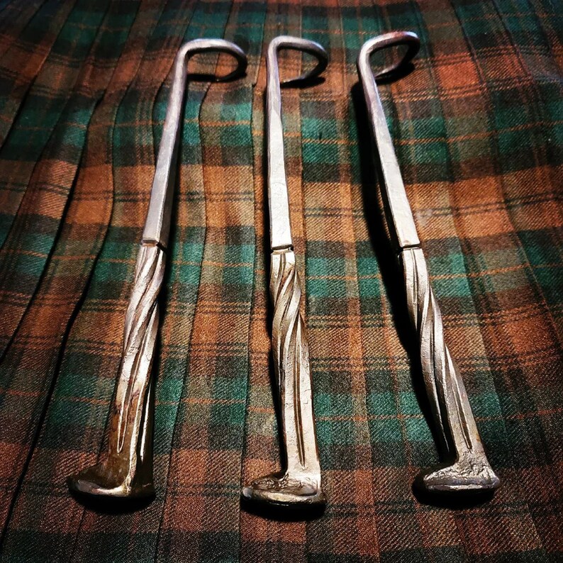 Hand Forged Railroad Spike Steak Turners - Etsy