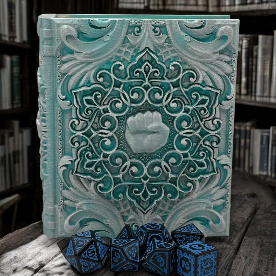 Monk Tome Card and Dice Storage, RPG Minifigure Organizer - Etsy