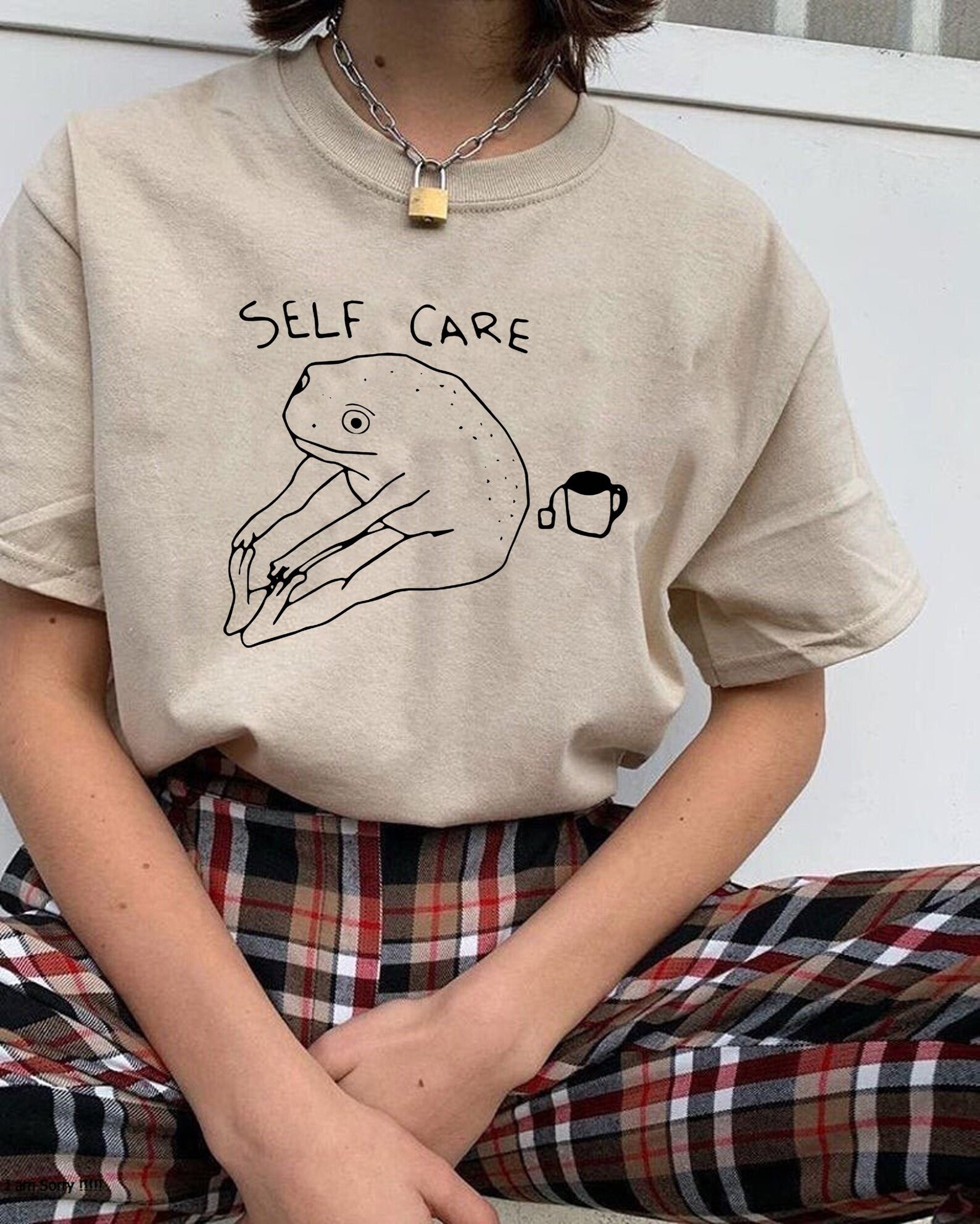 Unisex Funny Frog Self Care Shirt, Frog Self Care Retro T-shirt,funny ...