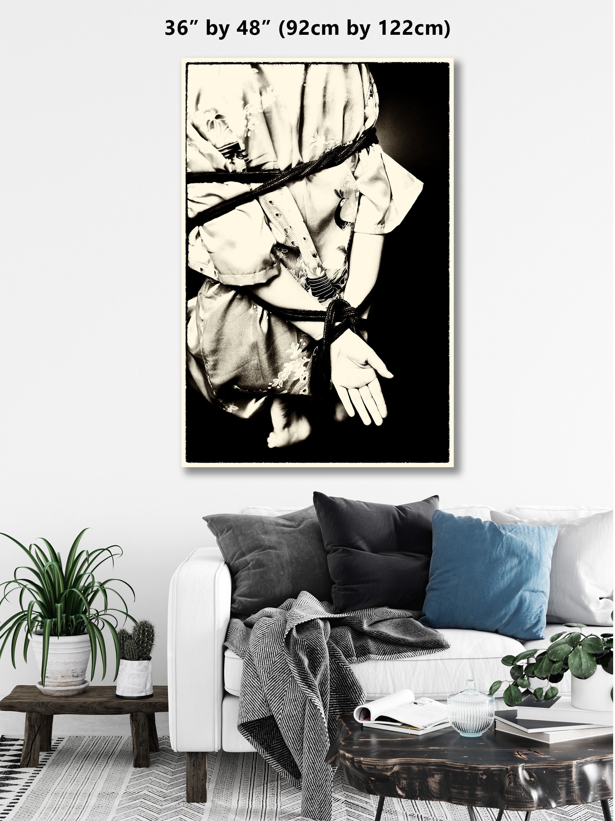 Shibari 2 B N W Gloss Print Shibari Photography Japanese Sex Art ...