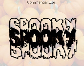 Halloween Drip Font | Etsy