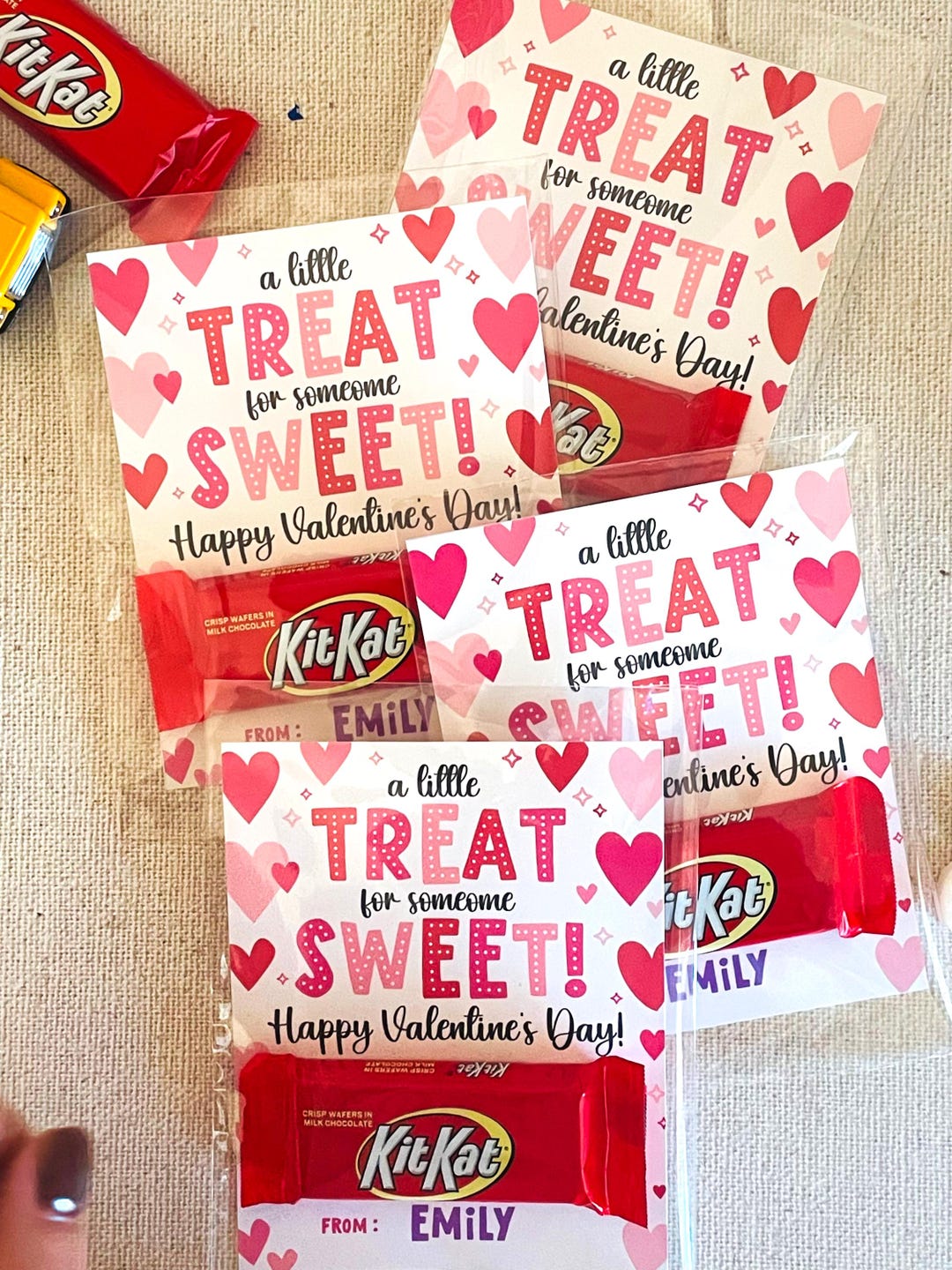 Printable Valentine's Day Treat Tags: Sweet Classroom Favors (digital ...