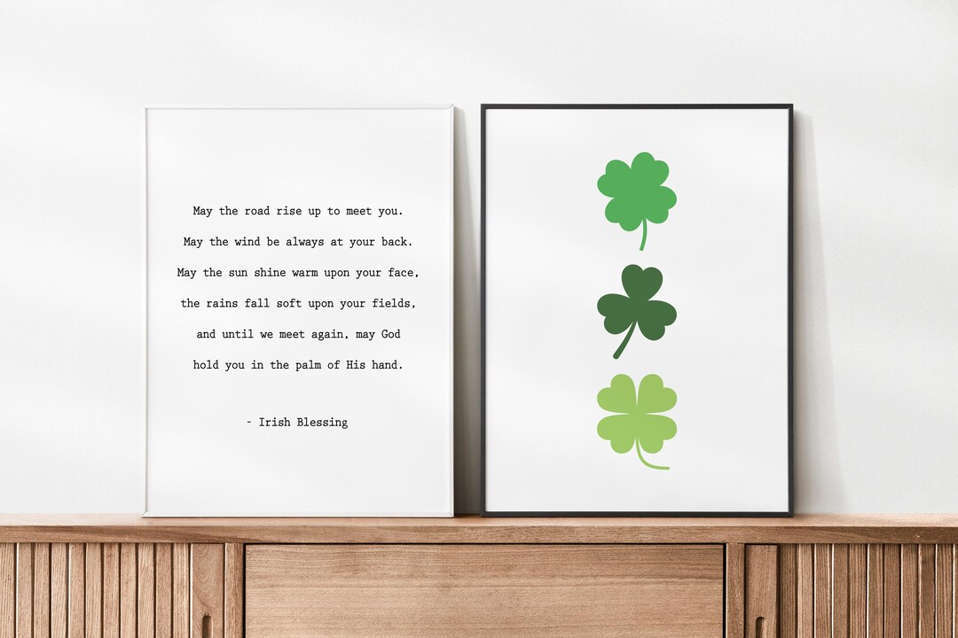 Shamrock Wall Art, St. Patrick's Day Wall Art, Set of 2 Printable, St ...