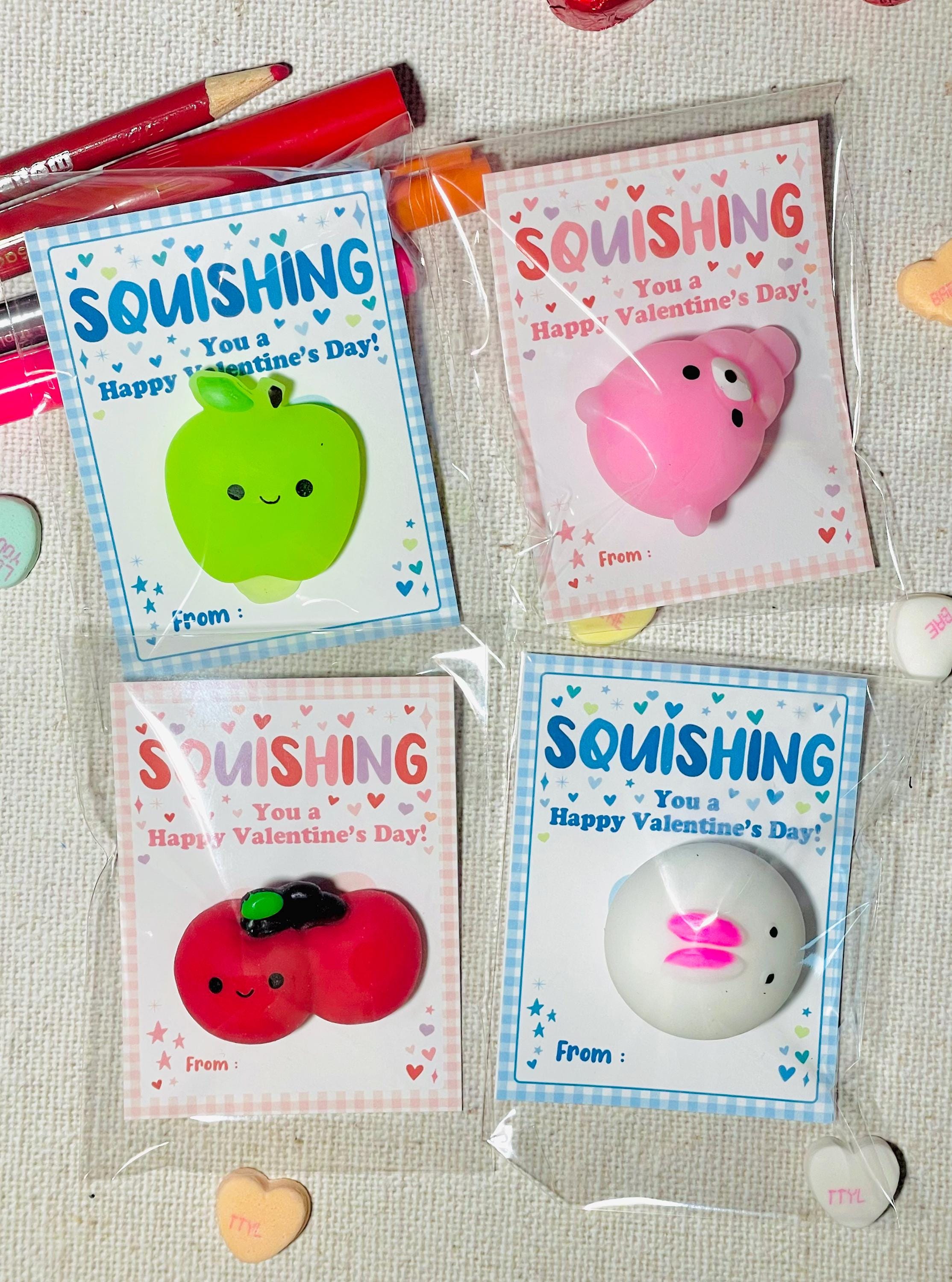 Squishy Valentines Cards: Non-candy Favor Tags (digital Download) - Etsy