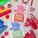 High Five Valentine, Sticky Hand Valentine,kids Valentine Printable ...