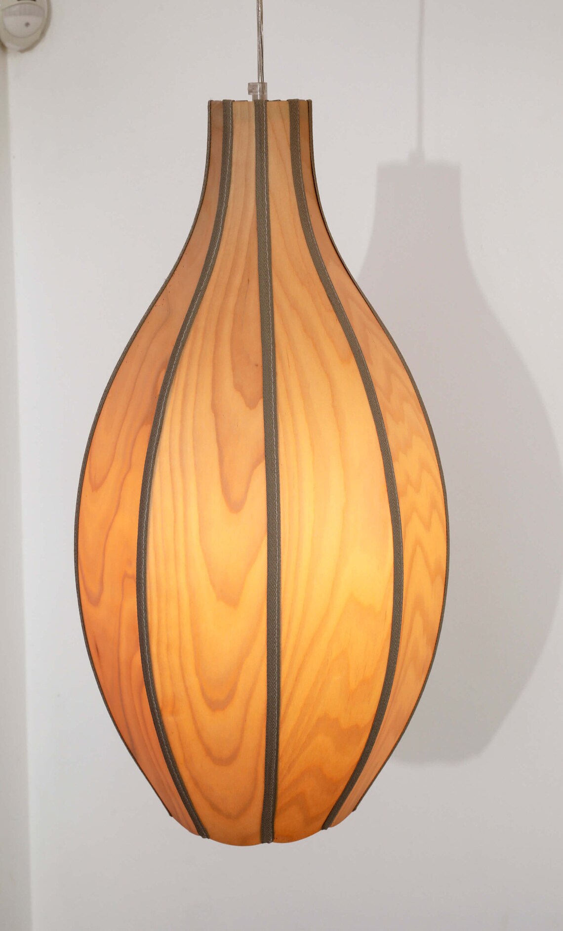 Artistic Wood Veneer Pendant Lamp Hanging Light Fixtures Set - Etsy