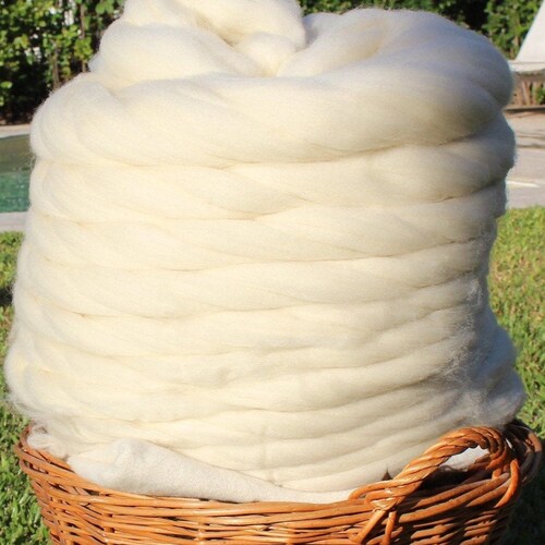 22 Lb Wholesale Wool Roving Natural Un Dyed White Wool Top - Etsy