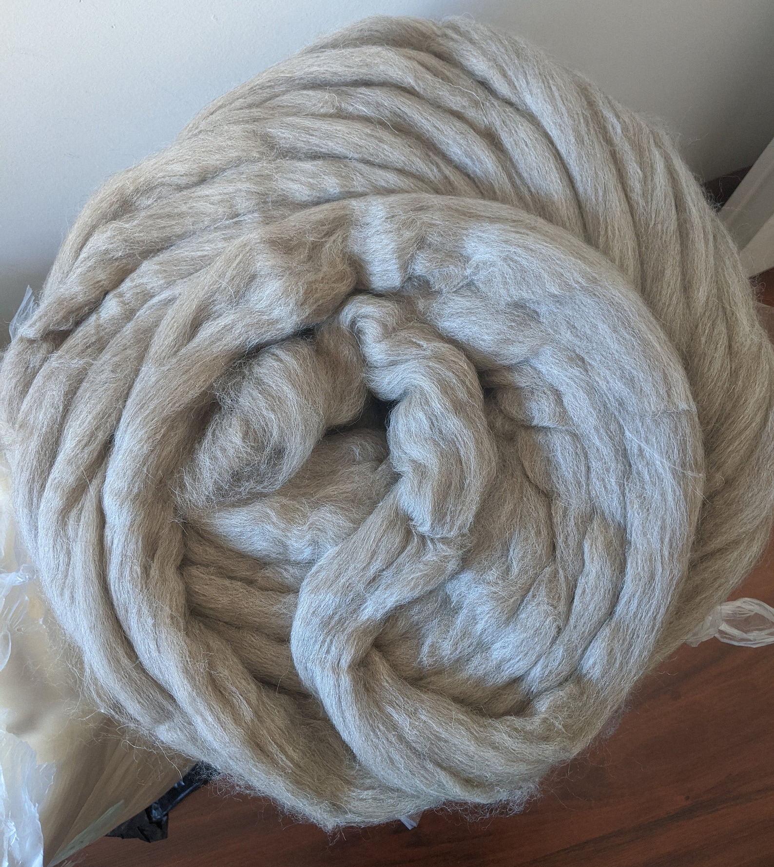 22 Lbs Pounds Natural Grey Un Dyed Wool Top Roving Fiber | Etsy