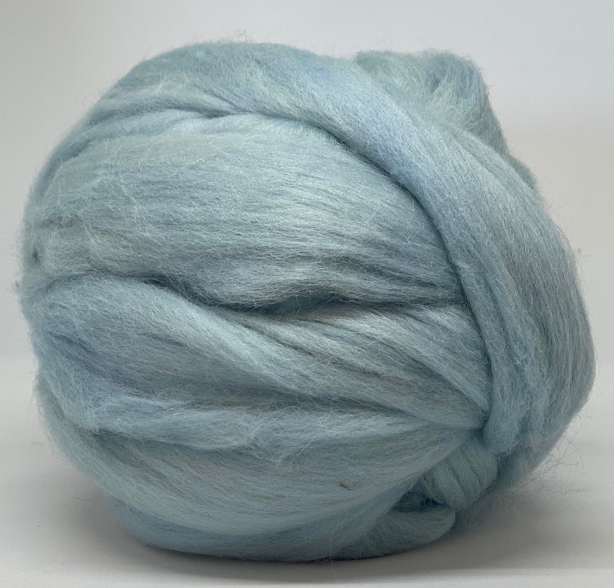 Wool Roving bulk Light blue color Wool Top Fiber Spinning | Etsy
