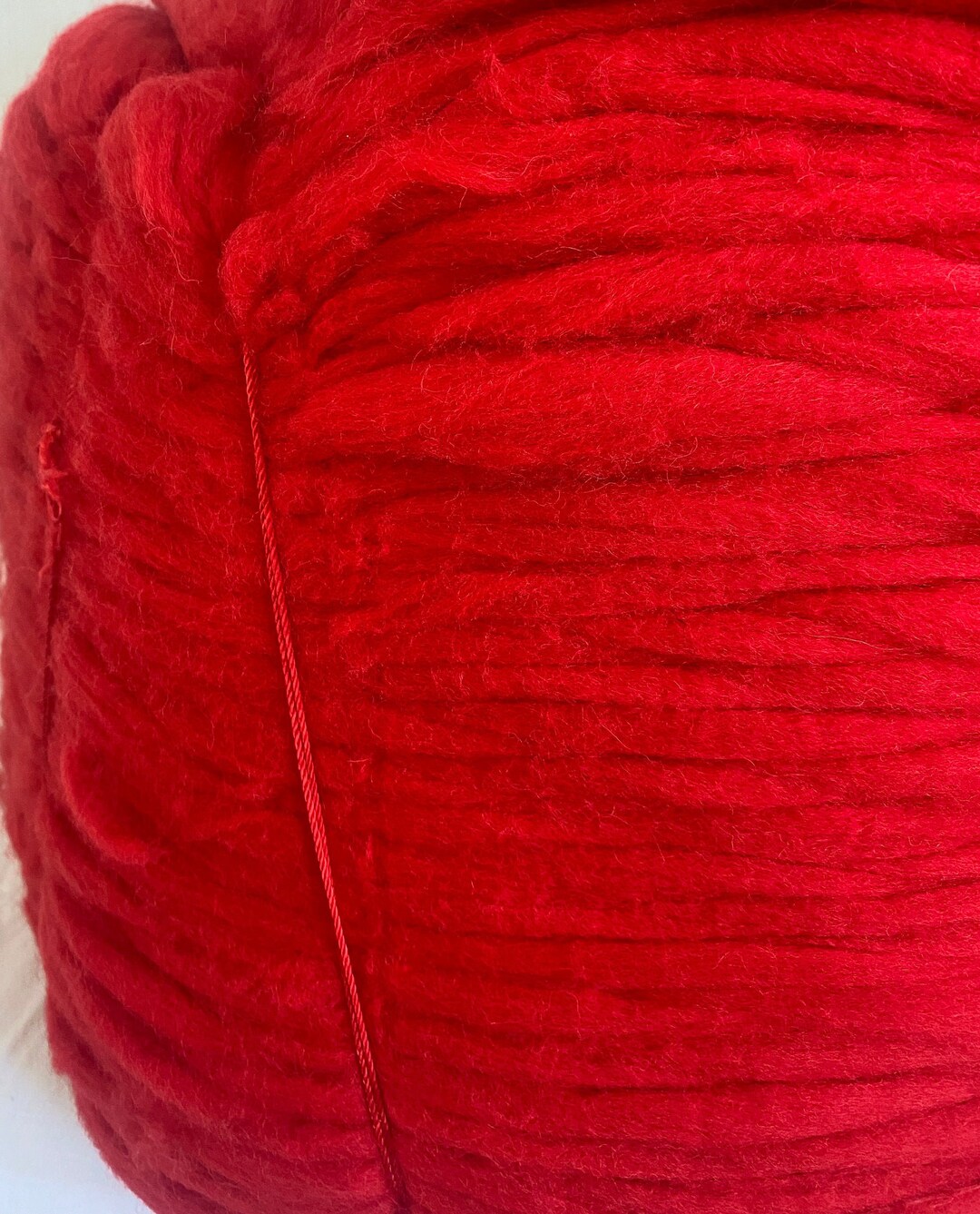 Wool Roving, Bulk Red Color Wool Top Fiber Spinning, Felting, Knitting ...
