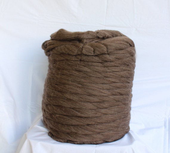 Wool Roving 4 Lbs Bulk Roll Natural Brown Mocha Un-dyed Wool | Etsy