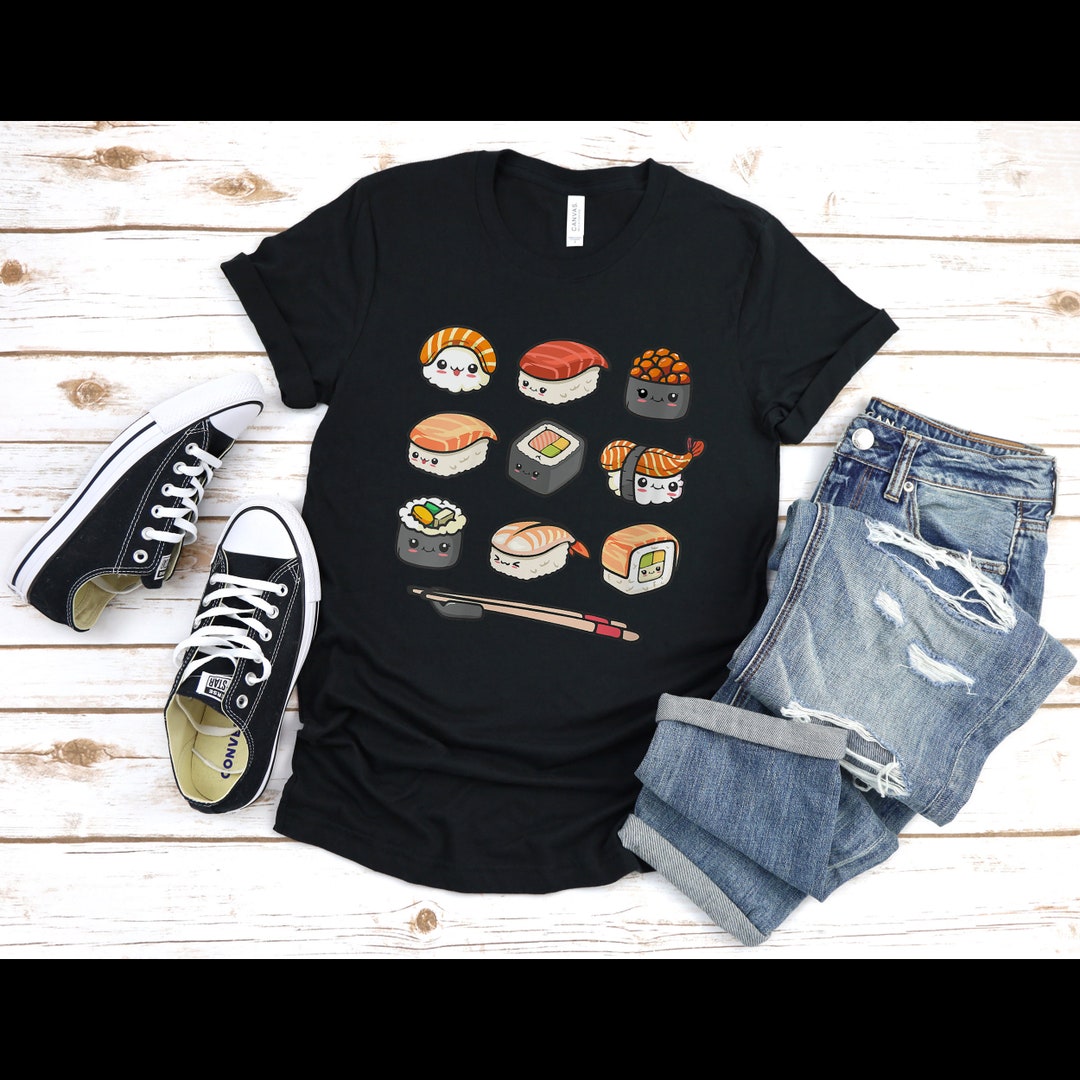 Sushi Shirt, Funny Sushi Shirt, Cute Sushi Tshirt, Sushi Lover, Unisex ...