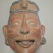Vintage Aztec Inca Clay Warrior Wall Hang Mask. 9.5" X 7" - Etsy