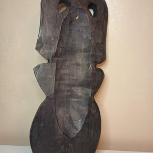 Large Vintage Carved Wooden African Wall Mask.17.5" X 6.5" - Etsy