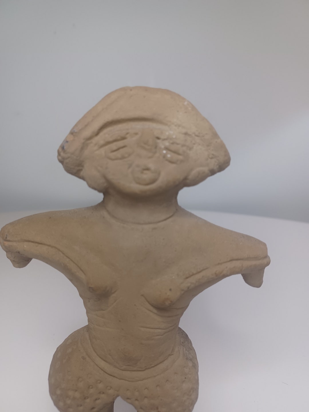 Rare Vintage Aztec Statue Clay Figurine. 6.5" X 4" - Etsy