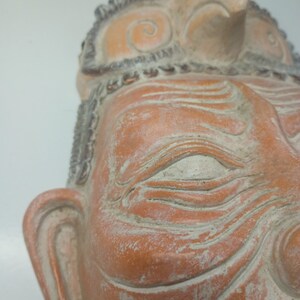 Vintage Aztec Inca Clay Warrior Wall Hang Mask. 9.5" X 7" - Etsy