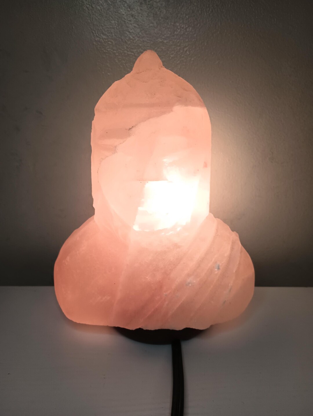 Vintage Himalayan Sea Salt Lamp. 6" X 7.5" - Etsy
