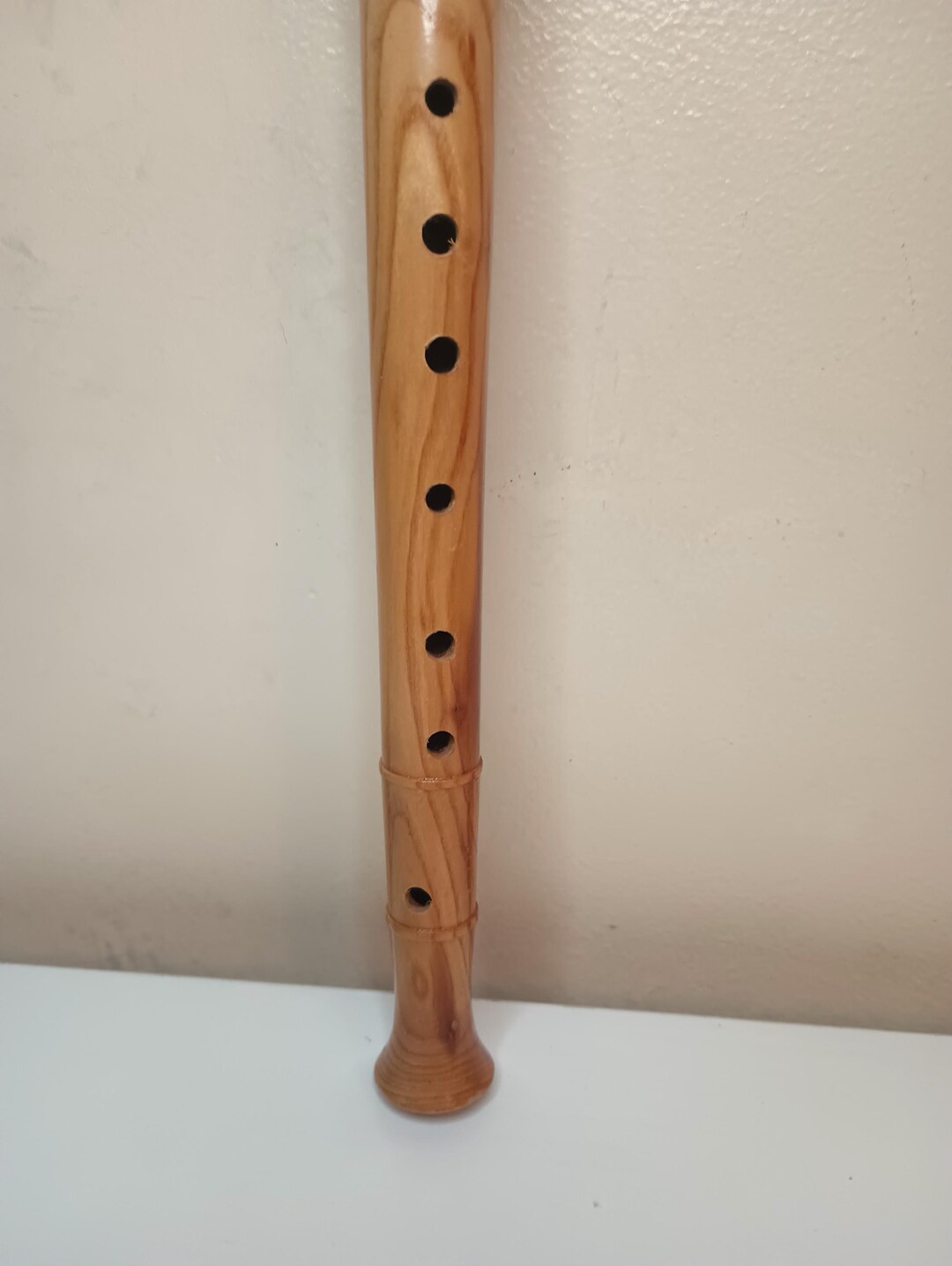 Vintage Hand Carved Wooden Flute.12.5" X 1" - Etsy