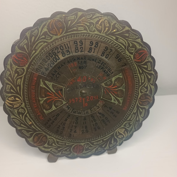 Brass Perpetual Calendar - Etsy