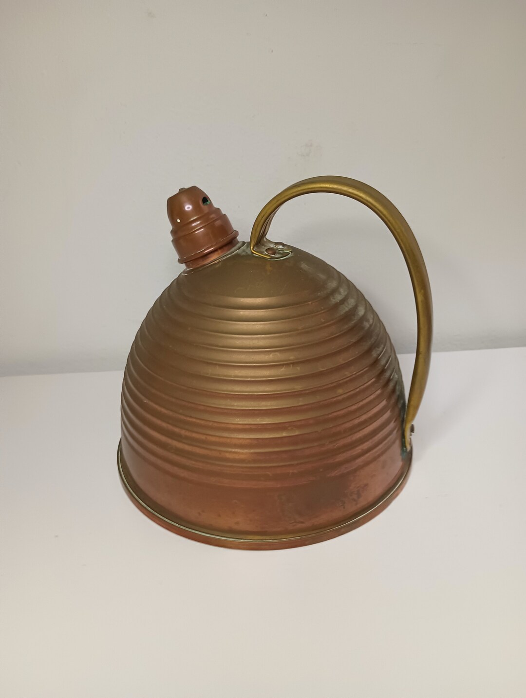 Vintage Art Deco Farmhouse Copper Tea Kettle or Pot Hawk Bird is ...