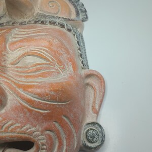 Vintage Aztec Inca Clay Warrior Wall Hang Mask. 9.5 X 7 - Etsy