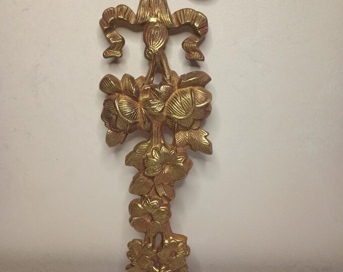 Vintage Ornate Brass Bow Wall Decor.12.5 X 3.5 - Etsy