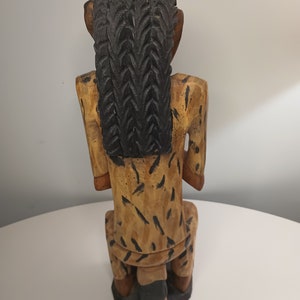 Very Large Hand Carved Wooden Unique Jamaican Rasta Man Drummer ...